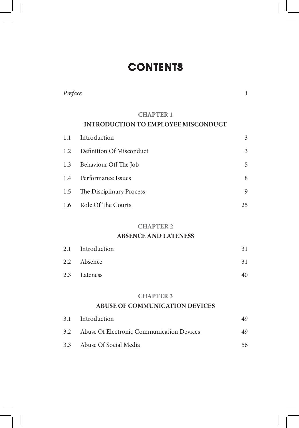 Employee Misconduct – CLJ Book Store