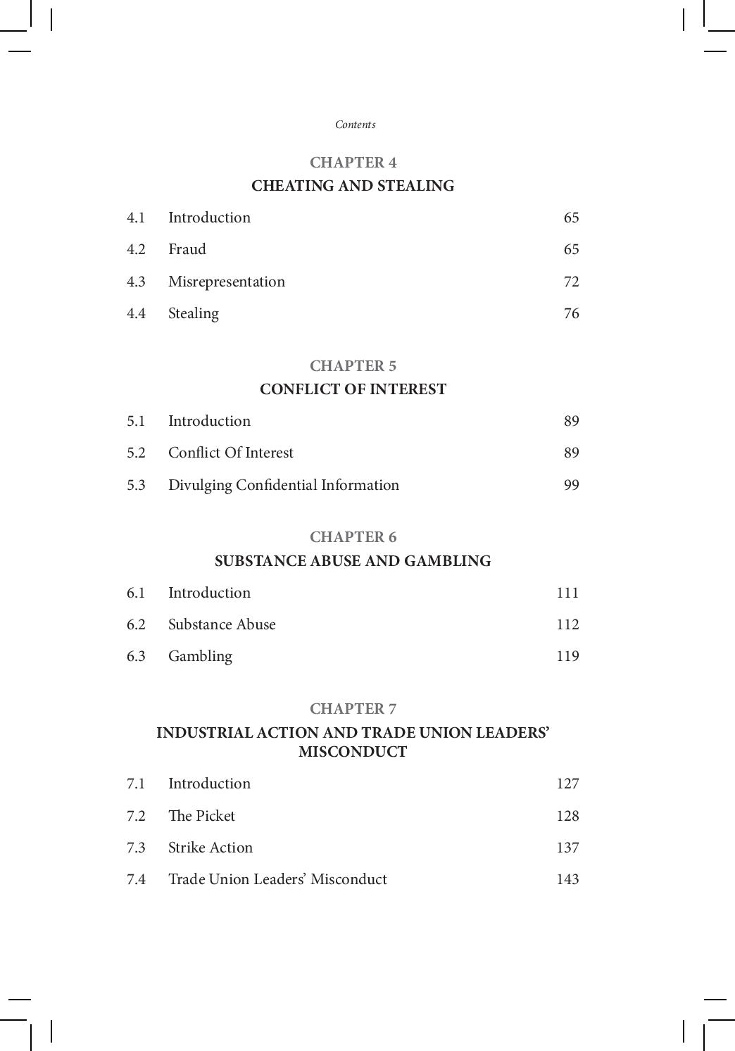 Employee Misconduct – CLJ Book Store