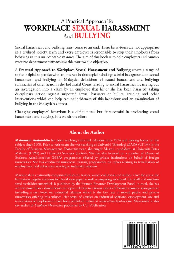 A Practical Approach To Workplace Sexual Harassment And Bullying – CLJ ...