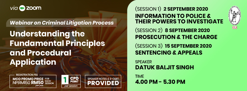 Webinar on Criminal Litigation Process: Understanding the Fundamental ...