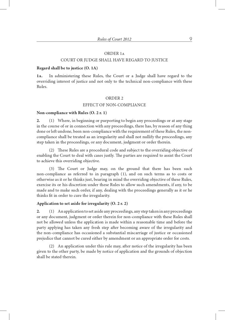 Rules of Court 2012 (As at 1 Jan 2025) P.U.(A) 205/2012 INCORPORATING ...