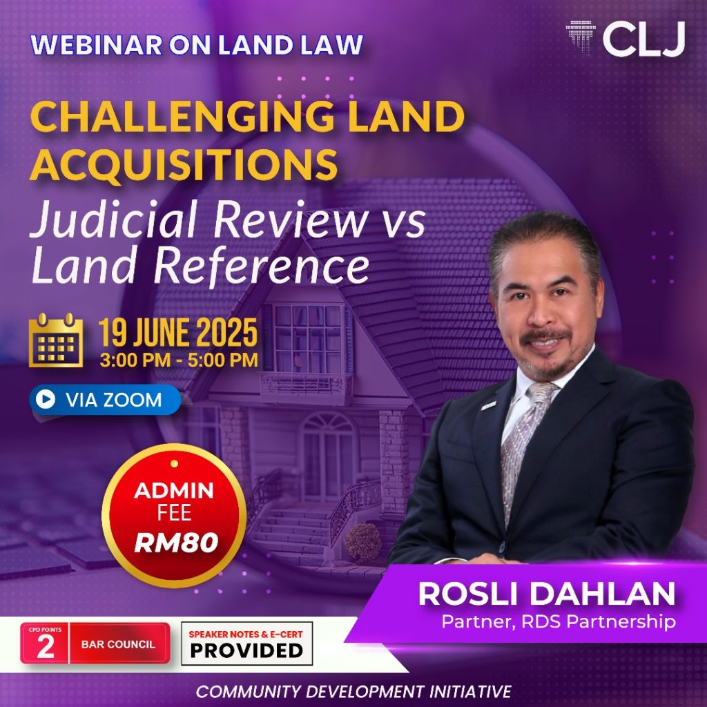 Webinar On Land Law – Challenging Land Acquisition – CLJ Book Store