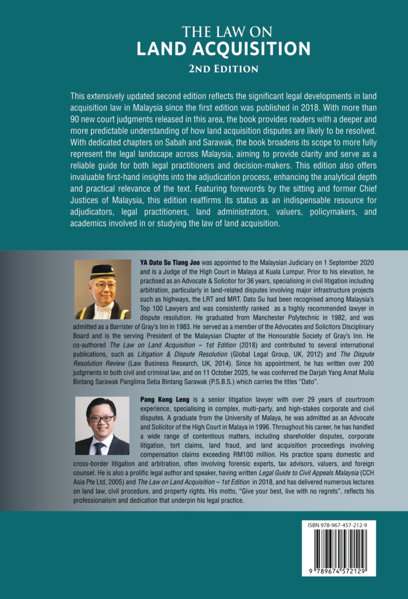 The Law On Land Acquisition 2nd Edition – CLJ Book Store